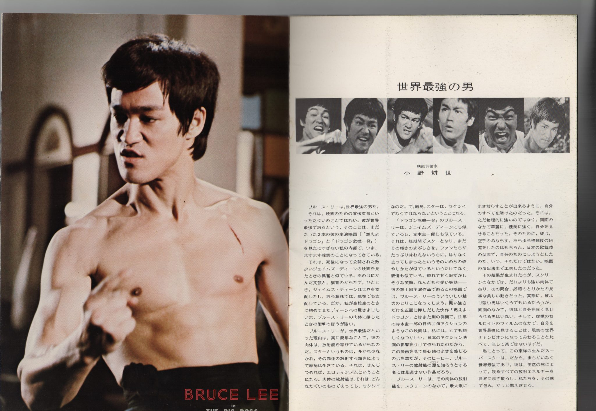 a6076w The Big Boss Japanese Movie Program Japan Book Bruce Lee - Japan ...